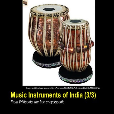 Music instruments of india (3/3) | PDF