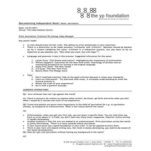 Music journalism | PDF