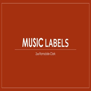 Music labels | PPTX