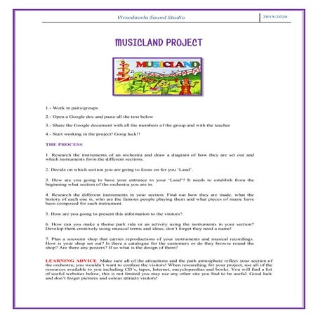 Musicland project | PDF