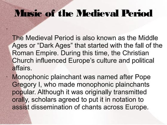 Music of the Medieval, Renaissance, Baroque music | PPT | Religious ...