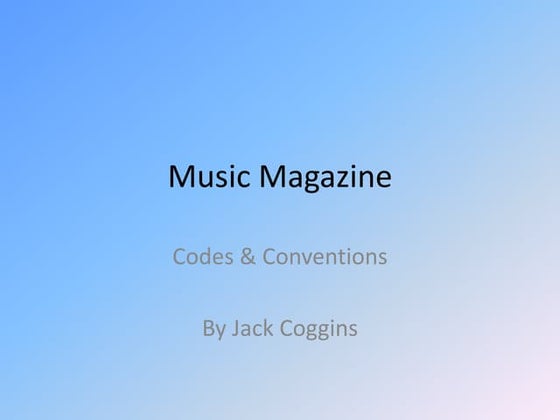 Codes and conventions of a magazine double page | PPTX
