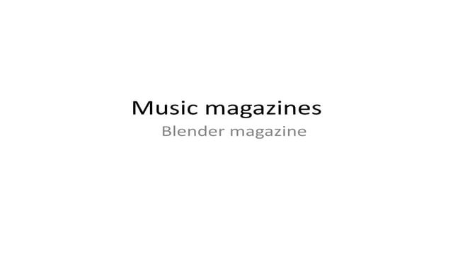 Blender Magazine Logo