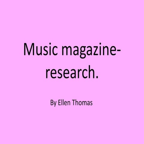 Pop magazine research | DOCX