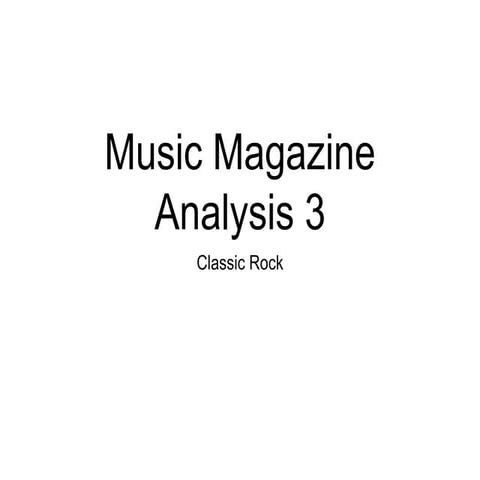 Kerrang! analysis | PPT