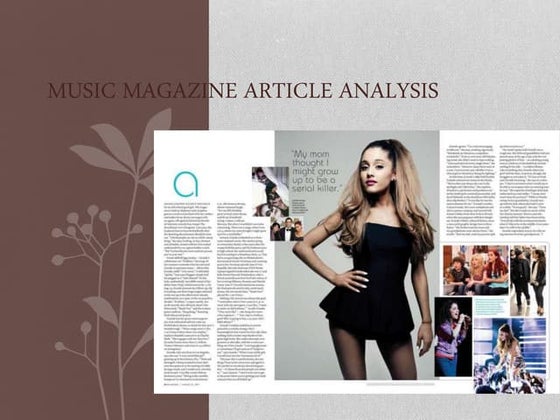 Codes and conventions of a magazine double page | PPTX