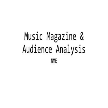 NME Media Pack | PDF