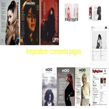 Music Magazine contents page inspiration | PDF