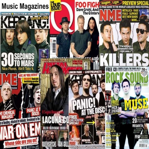 Music Magazine Mood Board | PPT