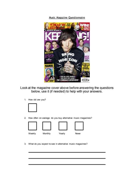 Magazine Feedback Questionnaire | PDF