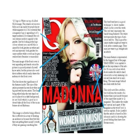 Music magazine Research: Cover Analysis | DOCX | Music | Entertainment