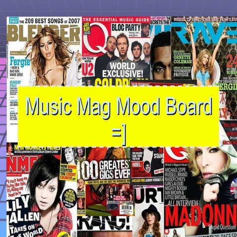 Music Mag Mood Board =] | PPT | World/International Music | Music