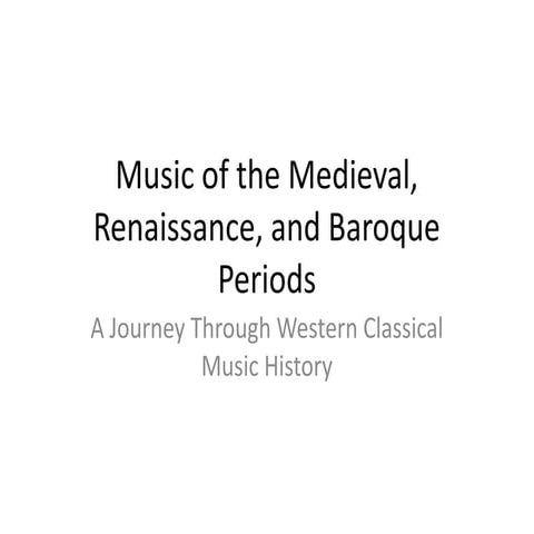 Musical time periods | PPTX
