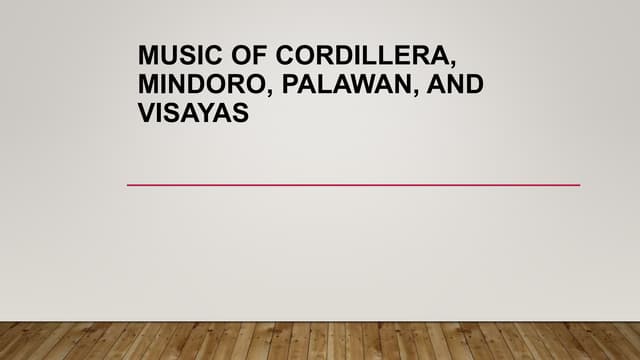 Music 7 Music of MIMAROPA | PPTX