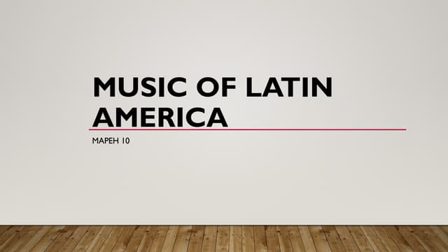 musical instruments of latin america1111 | PPTX