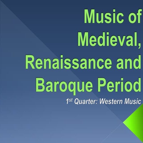 Music of Renaissance Period | PPTX
