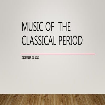 Musical time periods | PPTX