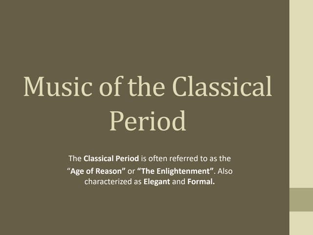 Classical period | PPT