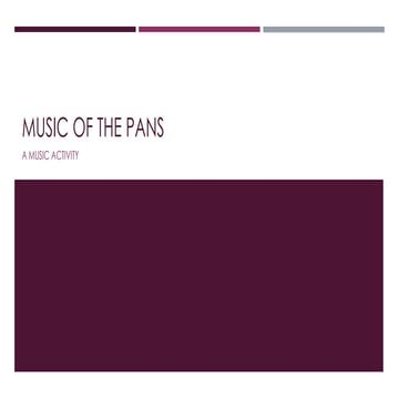 Music of the pans | PPTX