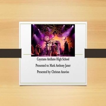 Music plays presentation | PPTX