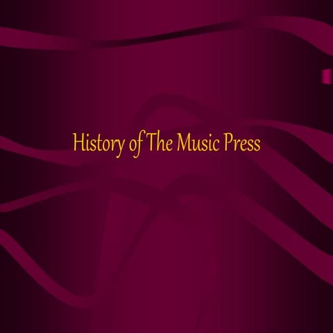 History of the music press | PPT
