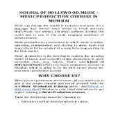 Music production courses in Mumbai | PDF