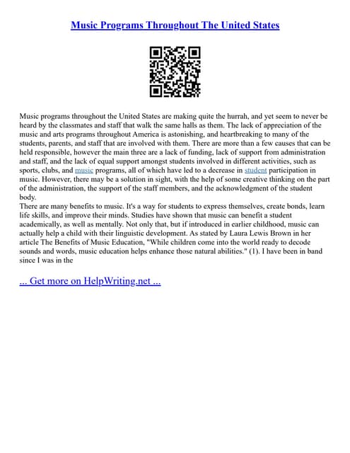 Music In Education | PPT