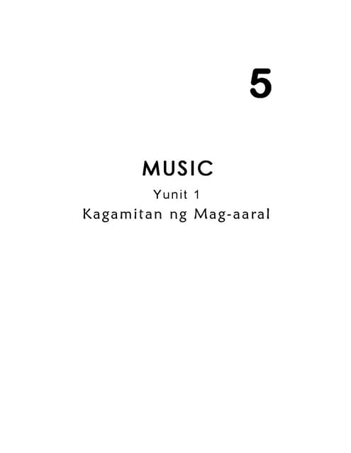 Music6 q1 mod1_rhythm notes and rests_final08032020 | PDF