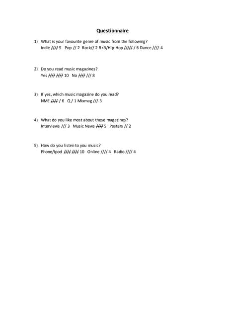 Questionnaire | DOCX