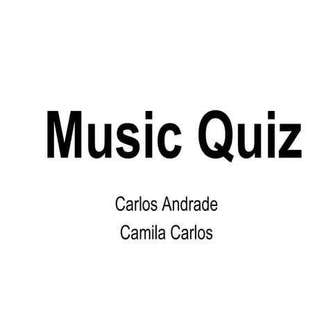 Music quiz | PPT | World/International Music | Music