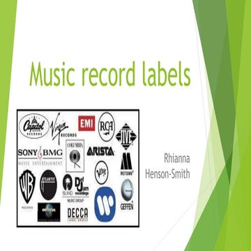 Music record labels 2 powerpoint | PPT
