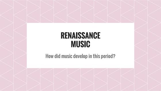 Renaissance music by Rebeca Hernández, Moñino School | ODP