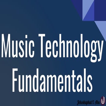 Music Technology Fundamentals | PDF
