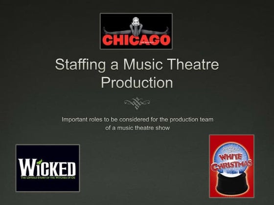 Stage production | PPT | Musicals | Genres