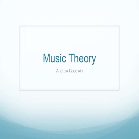 Music theory | PPT