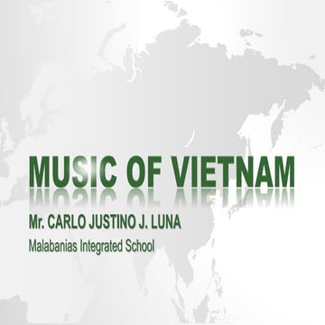Music of Vietnam - MAPEH 8 (Music 1st Quarter) | PPTX
