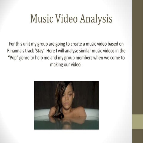 Music video analysis | PPT