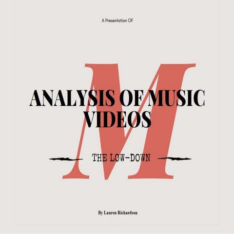 Music video analysis | PPTX