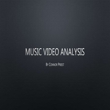 Music video analysis | PPT