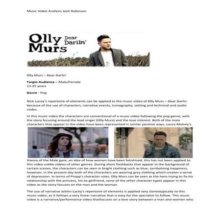 Music video script template a2 media adv portfolio1 | DOCX