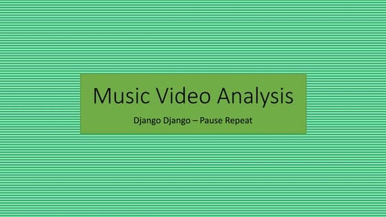 My music video analysis | DOCX