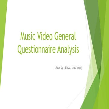 Music video analysis presentation | PPTX