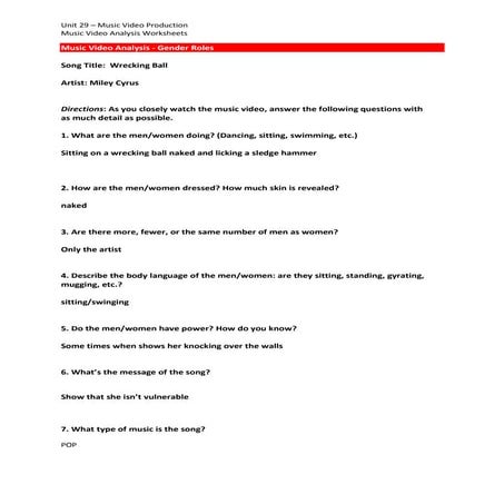 Music video analysis_worksheets_ms_word_version | PDF