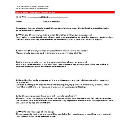 Music video analysis_worksheets_ms_word_version | DOCX