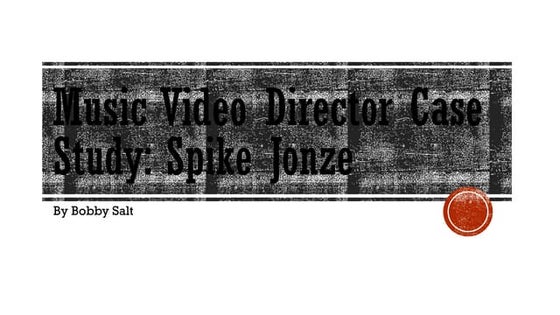 Music video directors | PPT