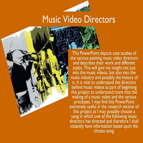 Music Video Directors | PPT