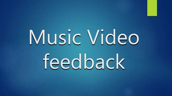 Pop music video – audience research | PPT