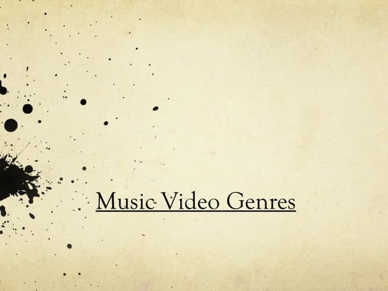 Music video types | PPT