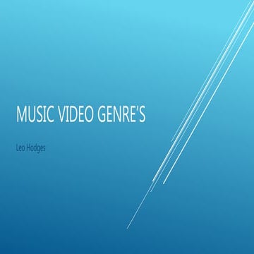 Types of music videos | PPTX