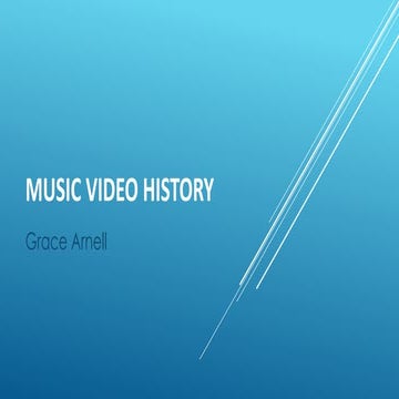 The history of music videos a level presentation | PPTX